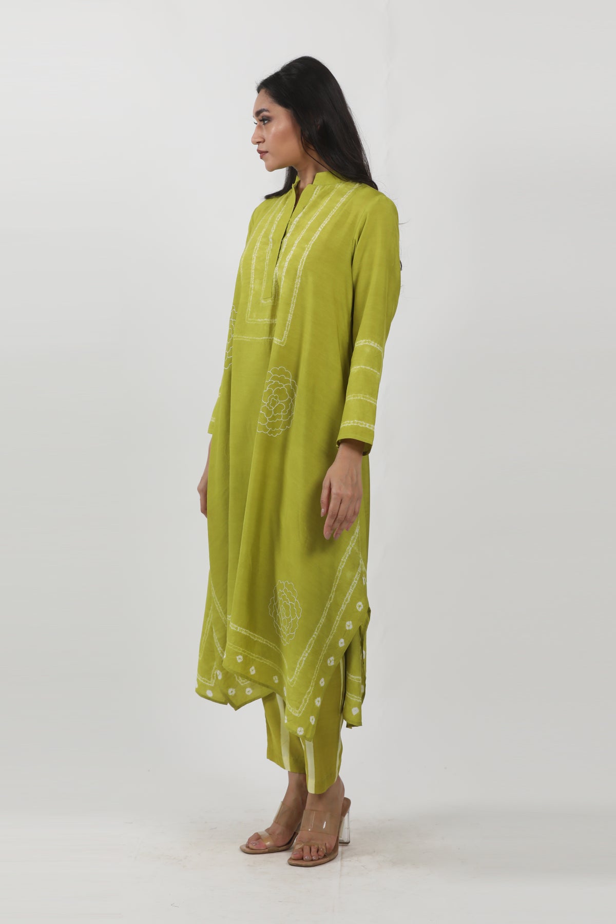 Green Tie Dye Tunic Krishnamehtas